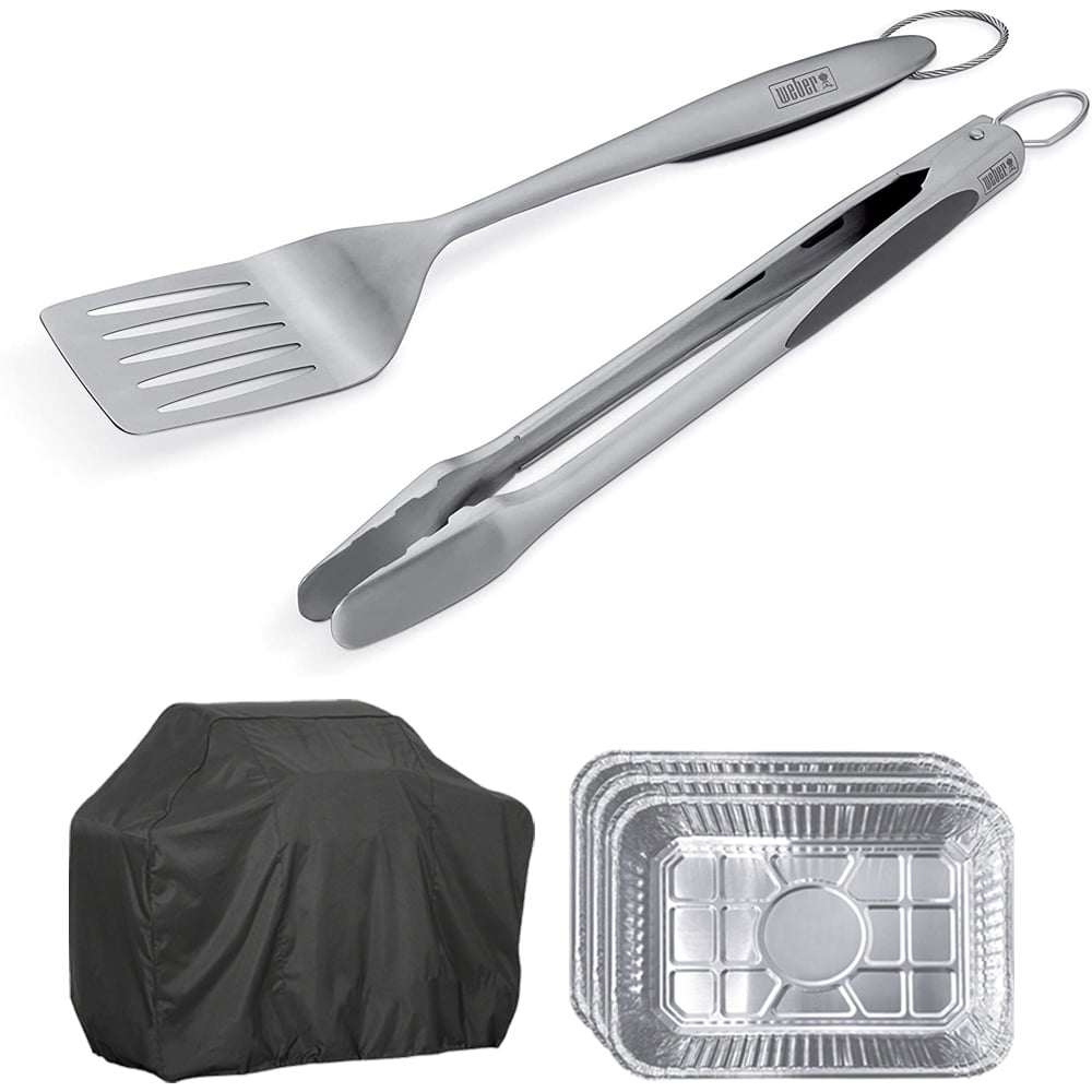 Weber 6707 Deluxe Tool Set Stainless Steel Bundle with Generic Aluminum ...