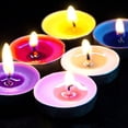 50 Pcs Circular Scented Tealight Candles, Long Lasting Citronella Tea ...