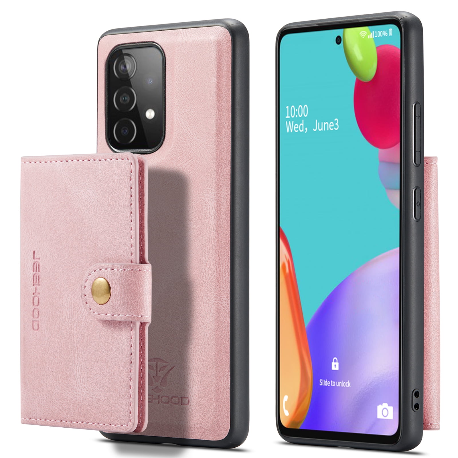 For Samsung Galaxy A32 Case 5G, Wallet with Detachable Magnetic Card ...