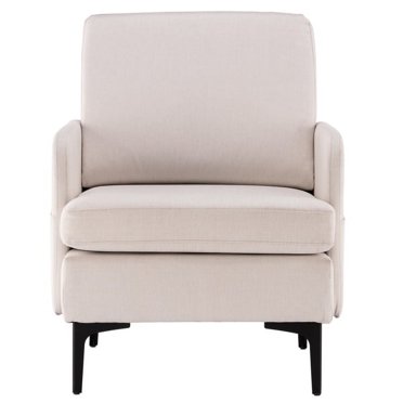 Zimtown Linen Fabric Accent Chair, Comfy Small Space Reading Lounge ...