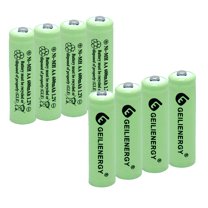 AA 1.2V 800mAh NiCd Rechargeable Flat Top Assembly Cell Battery ...