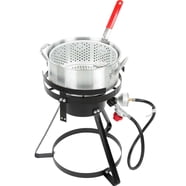 Fryin' Saucer Outdoor Portable Propane Deep Fryer, Camping Grill & More ...