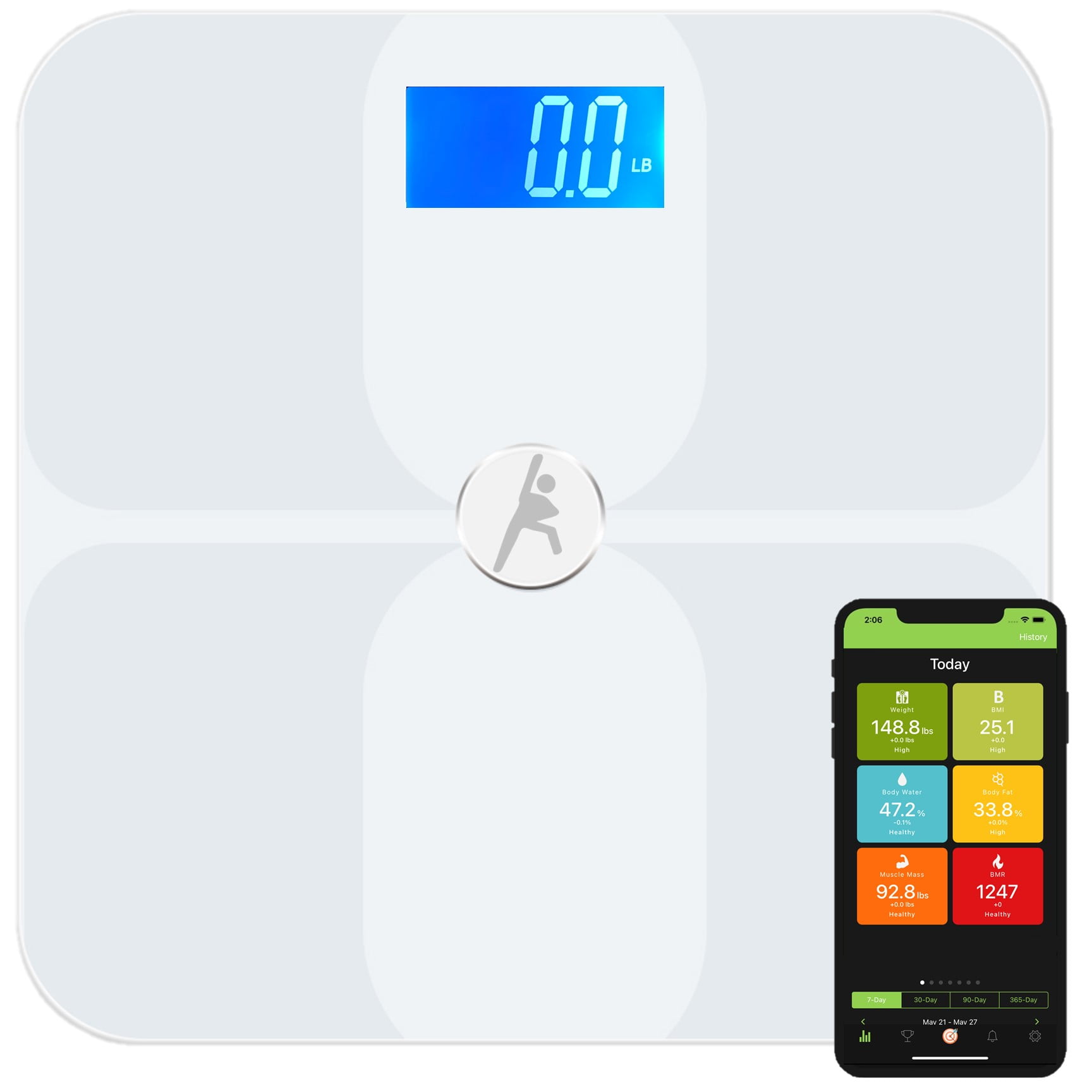 ShareVgo Smart Body Weight Scale - SWS200 - Walmart.com
