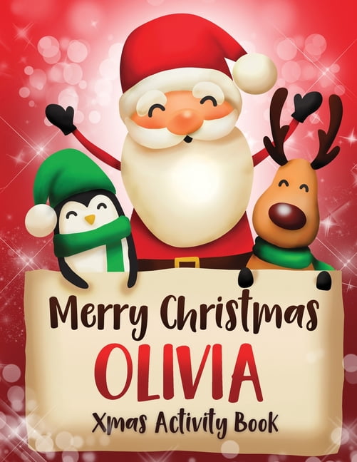 Merry Christmas Olivia : Fun Xmas Activity Book, Personalized for ...