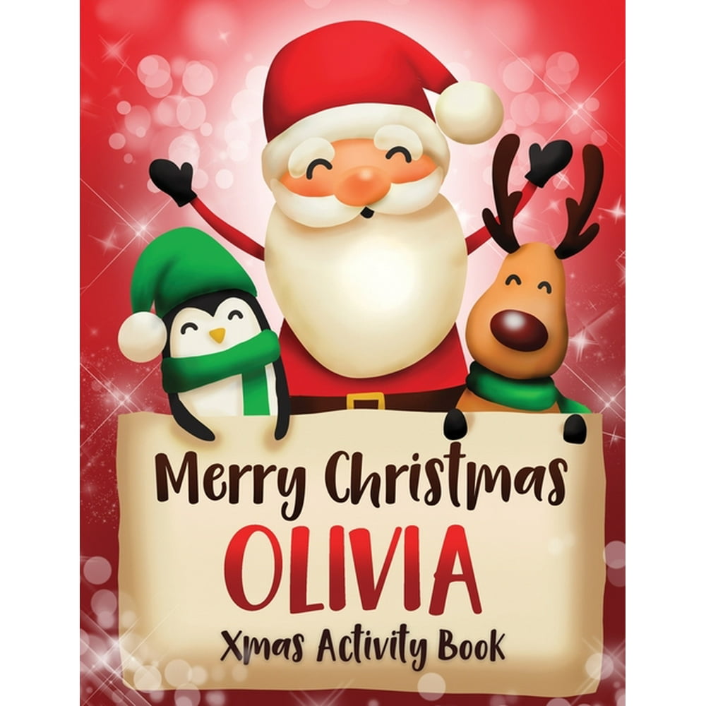 Merry Christmas Olivia : Fun Xmas Activity Book, Personalized for ...