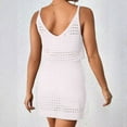 Liaosiiii Summer Crochet Hollow Out Knit Beach Bathing Suit Swim Cover