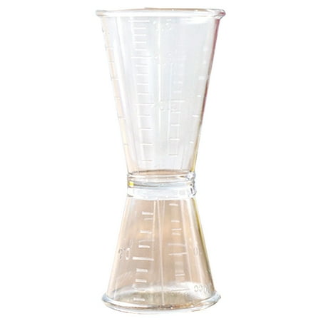 Cocktail Jigger Clear Plastic Double Professional Bar Jigger Measuring ...