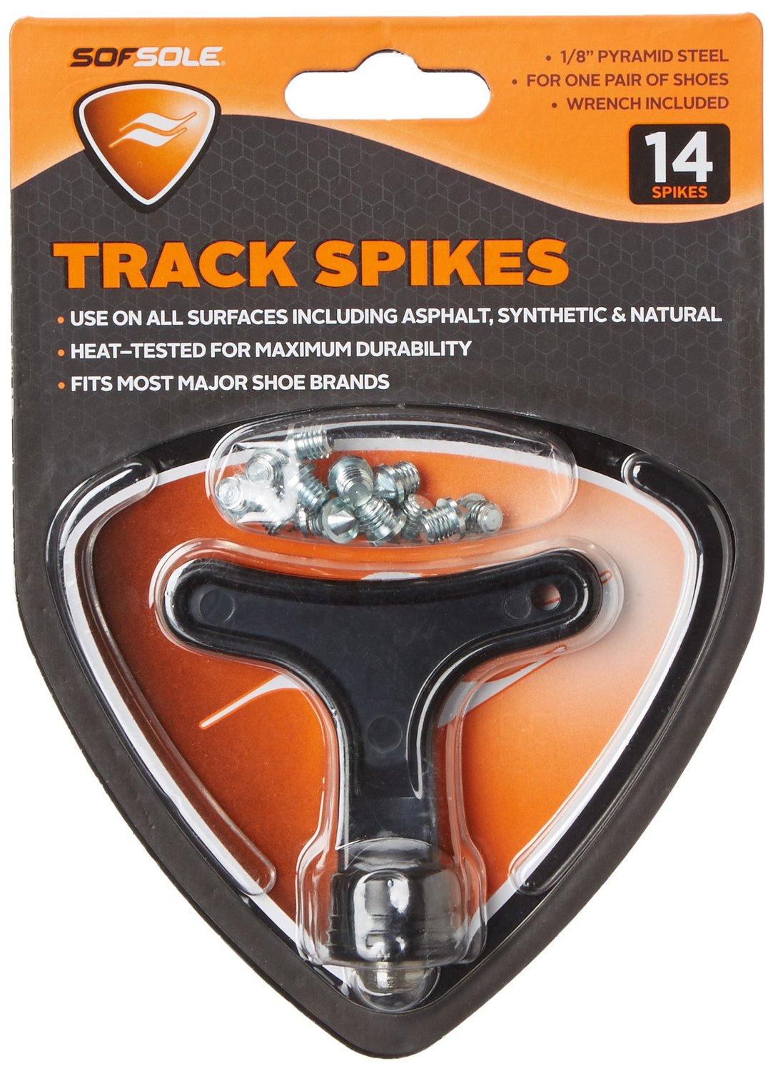 Sof Sole Steel Pyramid Track Cleat 1/8INCH - Walmart.com