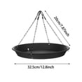 12.8In Bird Feeder Tray With Metal Chain Hanging Catch Dish Practical ...