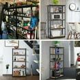 Dayplus Heavy Duty 5-Tier Garage Metal Storage Shelving Unit, 175kg ...