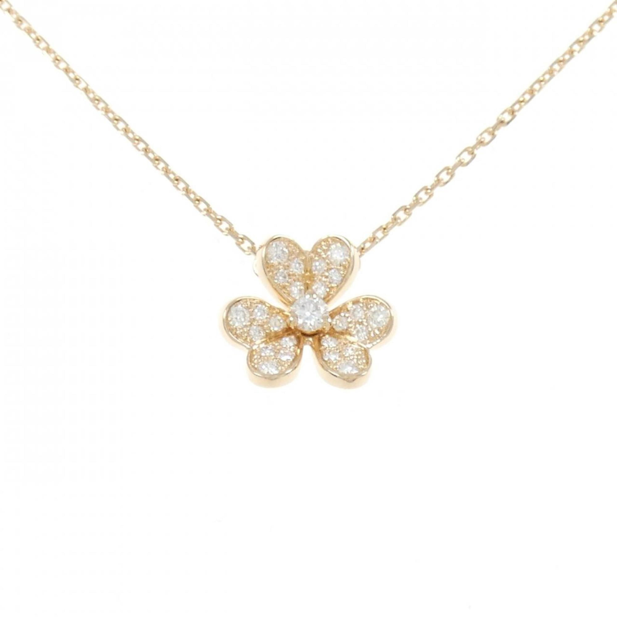 Pre-Owned Van Cleef & Arpels Frivole Mini Necklace (Good) - Walmart.com