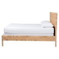 bali & pari Kalimantan Natural Rattan Bed Coastal Boho Style Queen ...