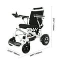 KFFKFF 300 lbs Folding Electric Wheelchair Motorized Power Chair ...