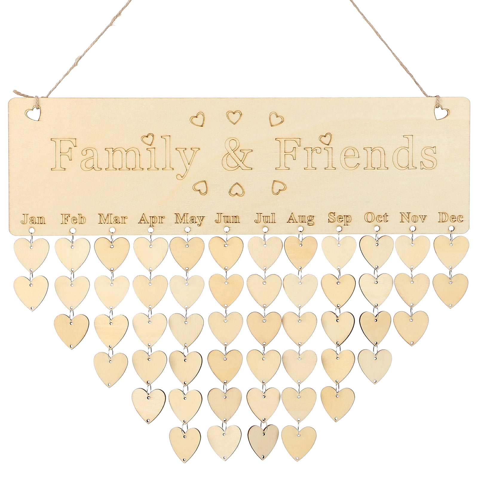 Click here for Cimaxic Family Friends Birthday Reminder Wooden Pl... prices