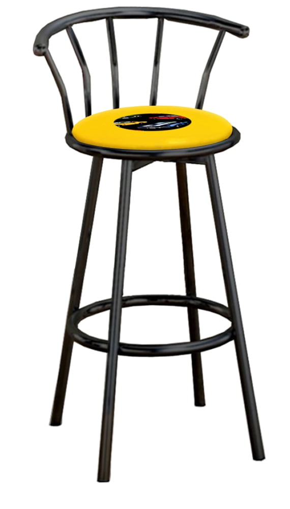The Furniture King Bar Stool Black Metal with a Car, Train, or Truck ...