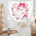 Kawaii Sanrio Kuromi Mymelody Cute Cartoon Background Hanging Cloth for ...