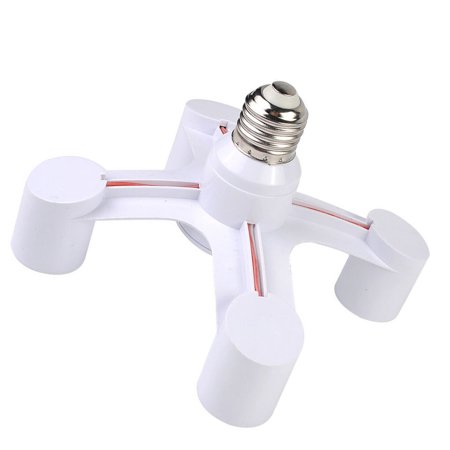 4 in 1 Light Socket Splitter E27 Converter 4 in 1 Adapter LED Adapter ...