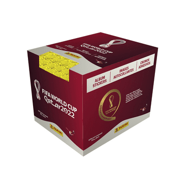 Panini FIFA World Cup QATAR 2022 Trading Retail Album + Box (50 Packs, 5 Stickers per pack ...