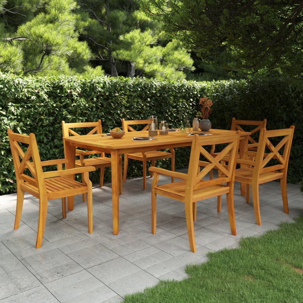 Click here for Vidaxl Garden Table 200x100x75 Cm Solid Wood Acaci... prices