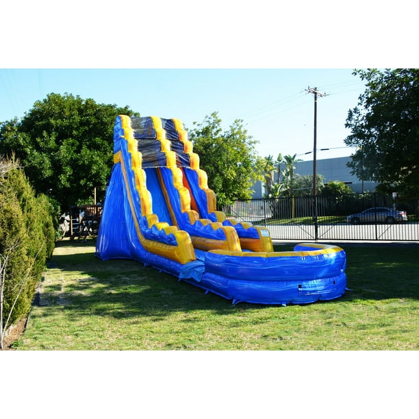 JumpOrange Melting Arctic Commercial Grade Inflatable Water Slide with ...