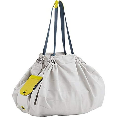 MARNA Shupatto (Spat) Compact bag I yellow × Light gray Eco bag that ...