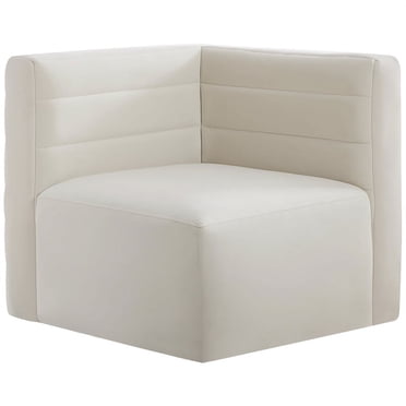 Meridian Furniture Ward Cream Linen Textured Fabric Accent Chair ...