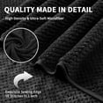 Jessy Home 8 Piece Towel Set Oversized Soft Cozy Towels 600 GSM Black ...