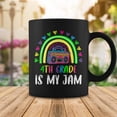 4Th Grade Is My Jam Rainbow Boombox Teacher Student Coffee Mugs ...