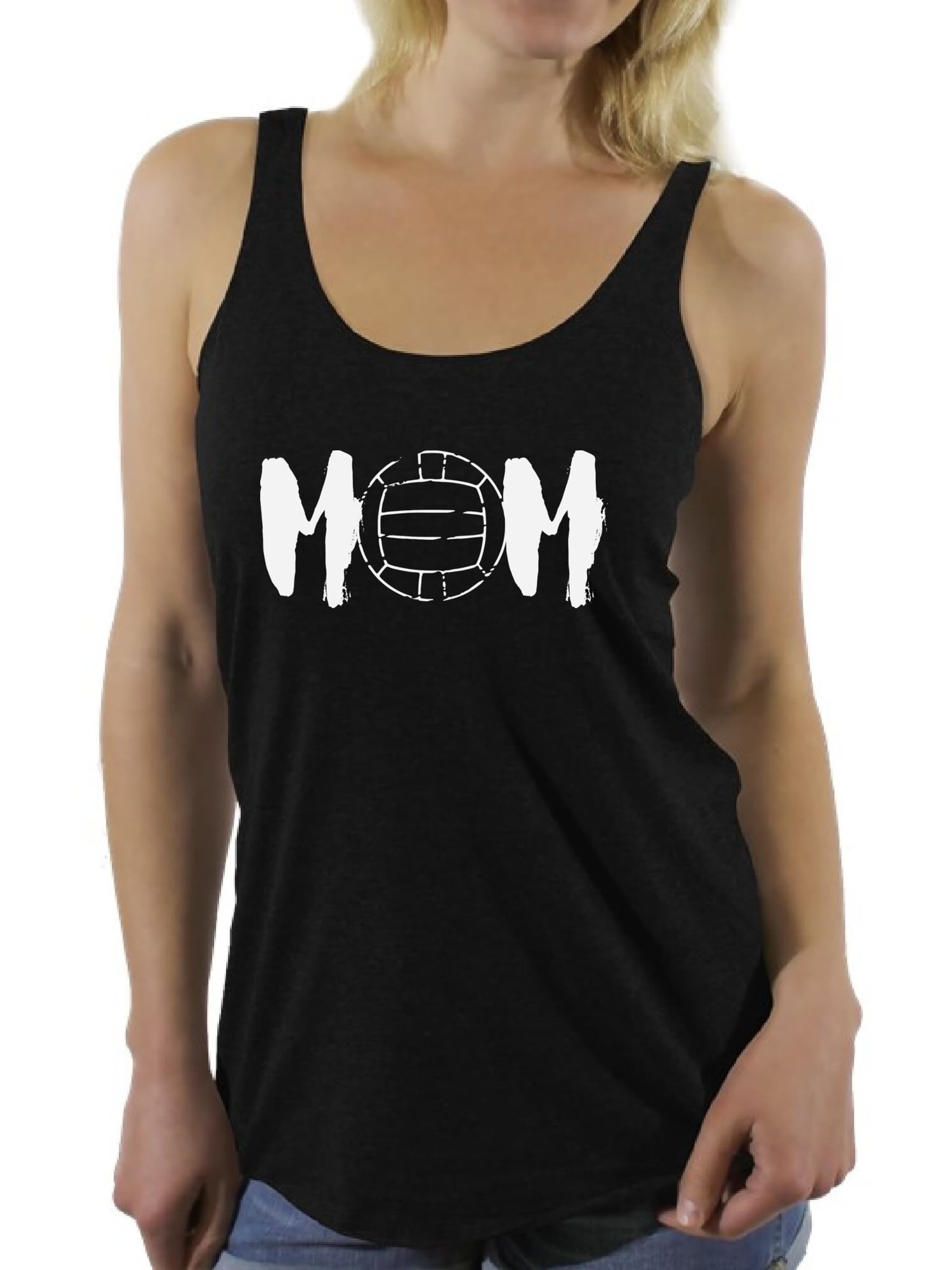 Awkward Styles Women's Volleyball MOM Sport Mom Graphic Racerback Tank ...