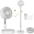 Uervoton Portable Rechargeable Fan, 4 Speeds, Remote Control, for Home ...