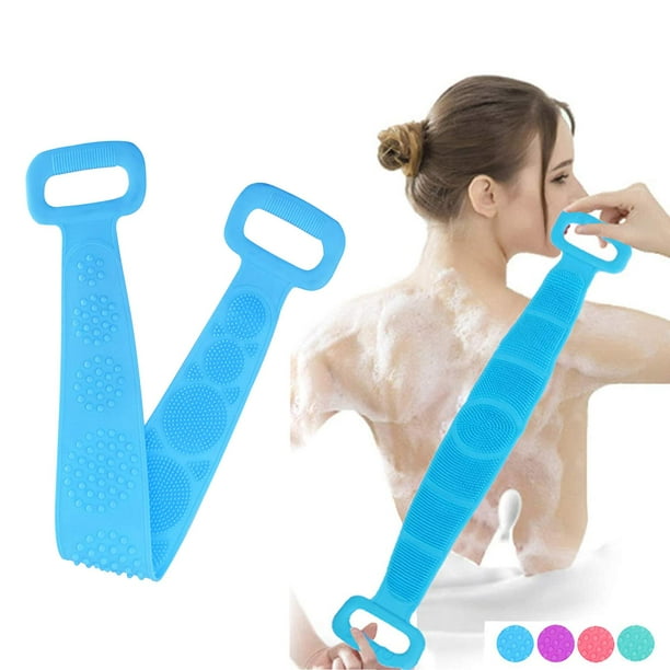 SHELLTON Silicone Back Scrubber for Shower - 30" Extra Long Large Body ...