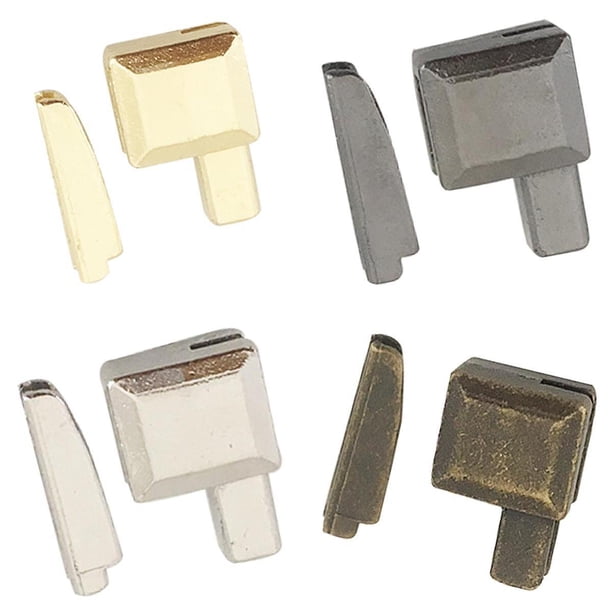80Pcs #5 Metal Zippers Latch Slider Retainer Bottom Stops Insertion Pin ...