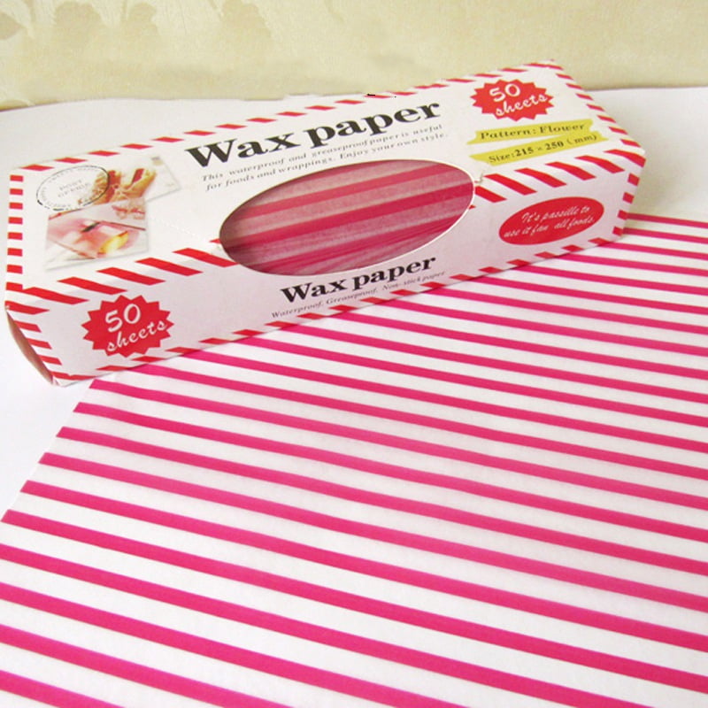 50 Sheets Wax Paper Greaseproof Paper Waterproof Food Wrapping Liners ...