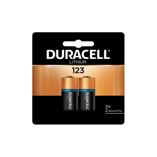 4 x Duracell DL123A 3 Volt Lithium Batteries (2 Cards of 2) - Walmart.com