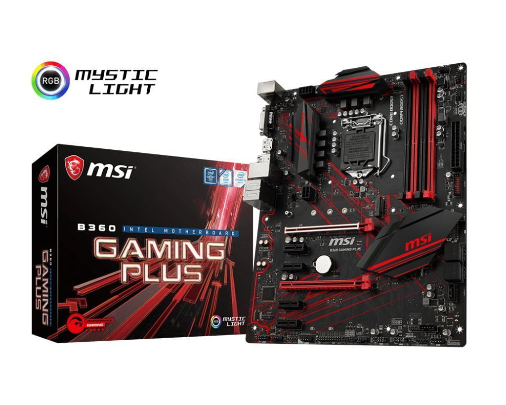MSI Motherboard B360 GAMING PLUS - B360GPLUS - Walmart.com