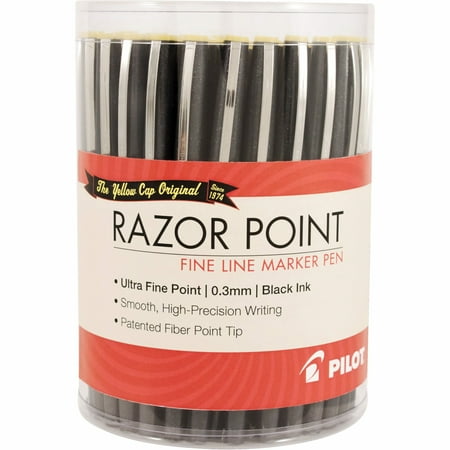 PILOT Razor Point Fine Line Marker Stick Pens, Ultra-Fine Point (0.3mm ...