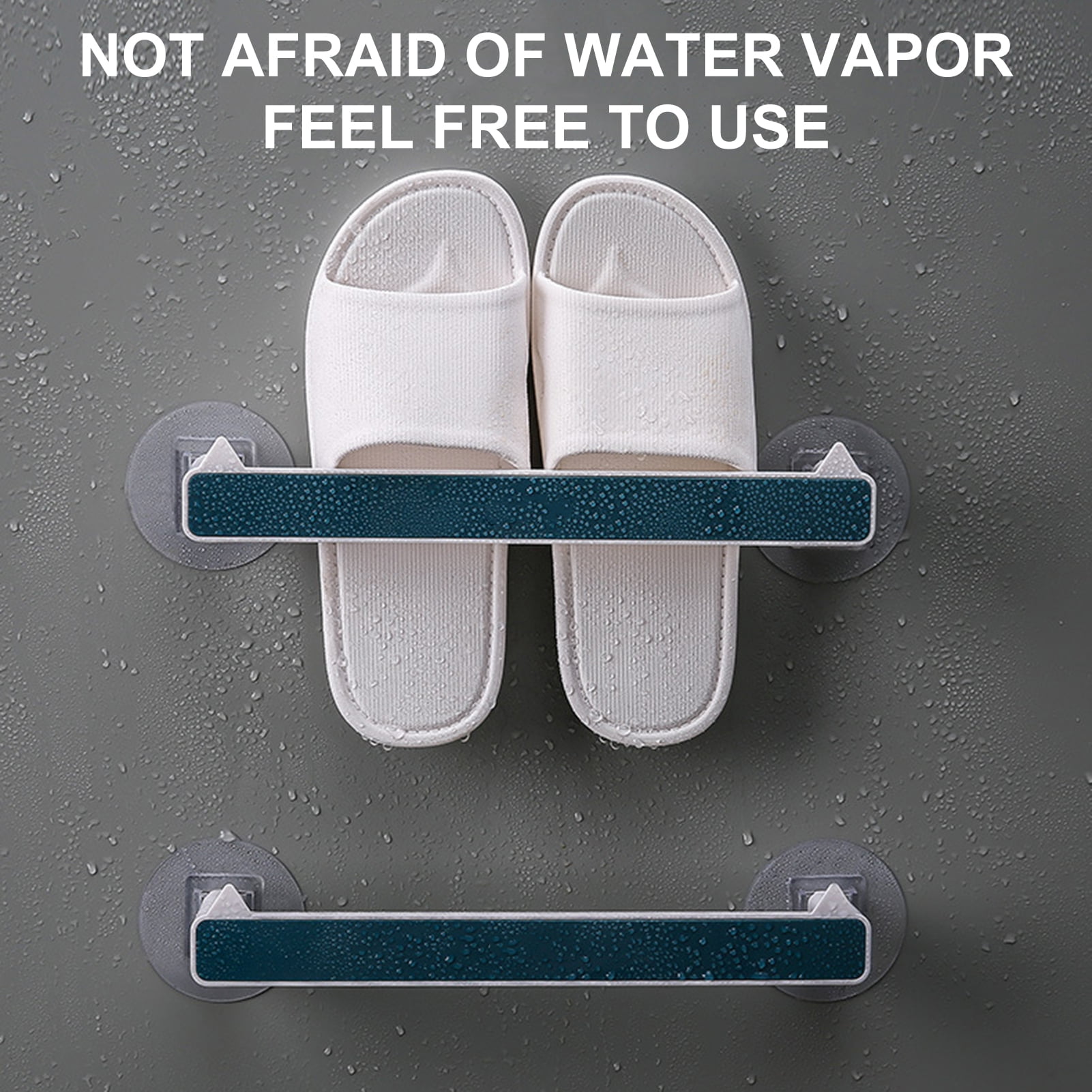 Bobasndm Towel Rack Practical ABS Wall-mounted Multi-use Slippers Towel ...