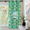 Hen and Egg Green Pattern Blackout Curtains,Triple Weaved Fabric ...