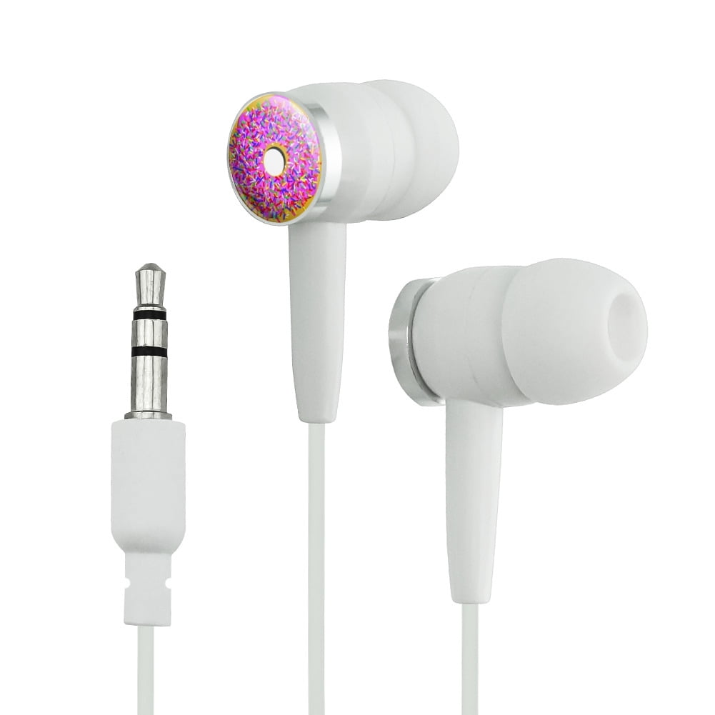Pink Donut Sprinkles Novelty In-Ear Earbud Headphones - Walmart.com