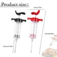 50Ml Marinade Injector Syringe with 2 Needles, Meat Flavor Injector for ...