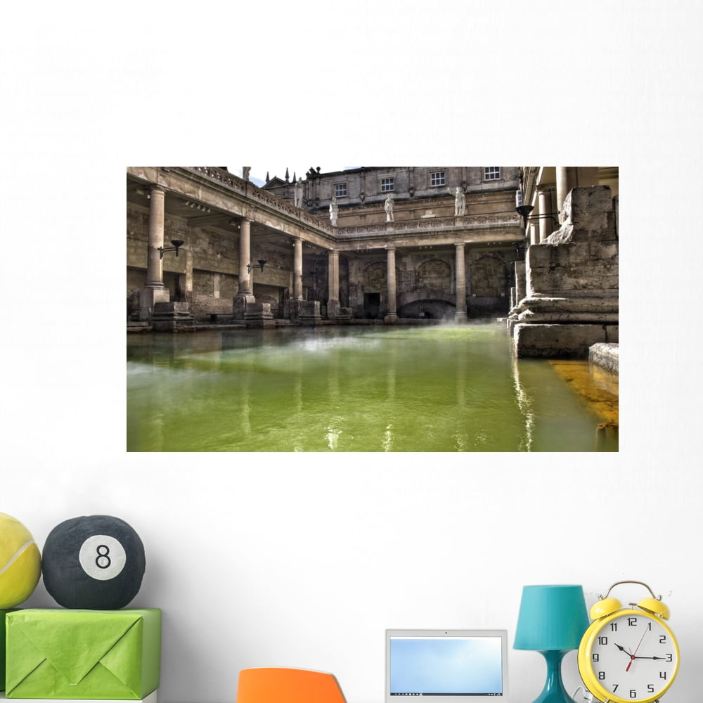 Roman Baths Bath Wall Mural by Wallmonkeys Peel and Stick Graphic (48 ...