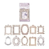 Retro Frame Hollow-Out Square Round Shape Picture Frames Material ...