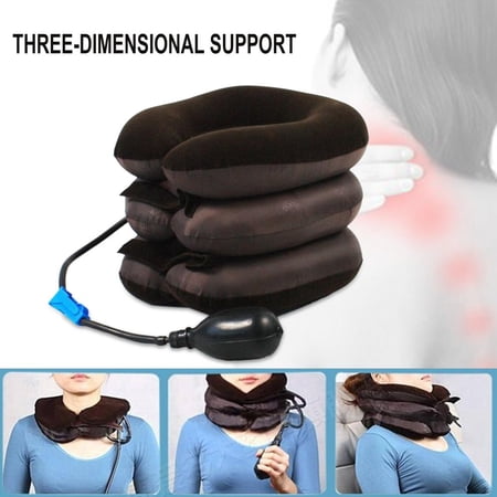 Massager Inflatable Neck Cervical Vertebra Traction Brace Device Unit ...