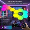 Hexagon LED Light Panels 8 Pack – Smart RGB Wall Lights with APP ...