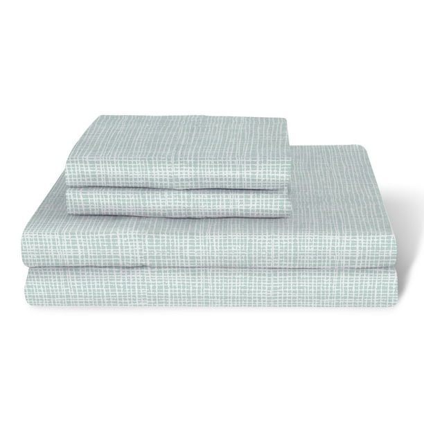 Serta Coolmax Performance Sheets, 300 TC Printed 4 piece Set, in Queen ...