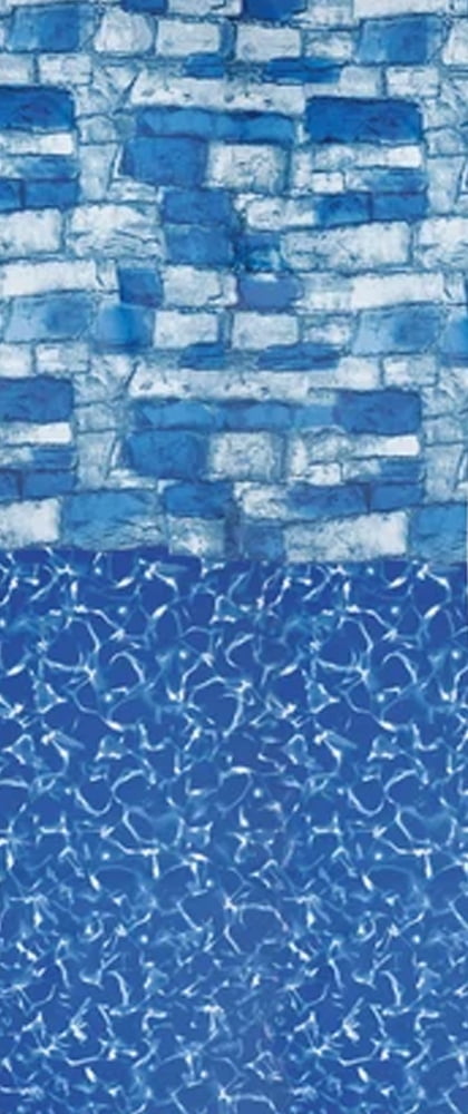 SmartLine 21' Round Boulder Tile Overlap Expandable Liner - 54" H, 25 ...