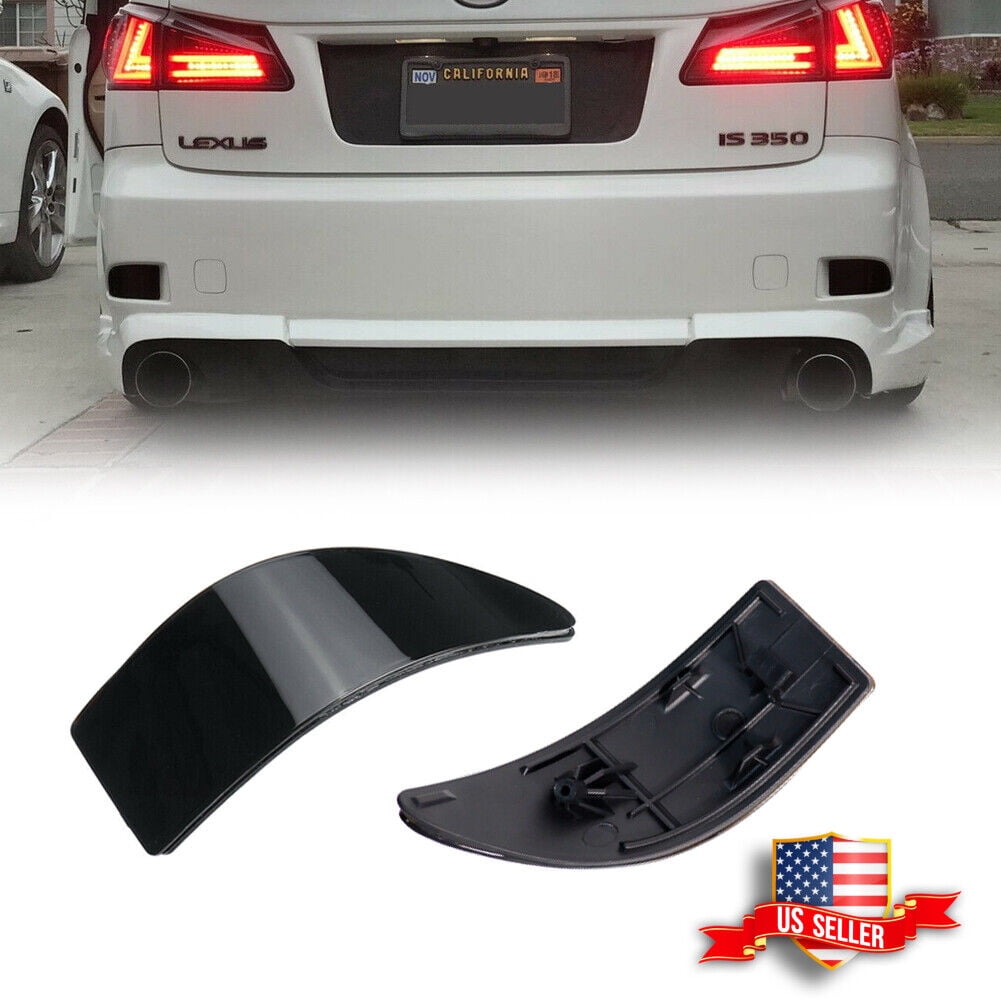 GTINTHEBOX OE-Spec Smoked Lens Rear Bumper Reflector Covers For 2006 ...