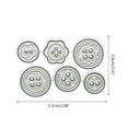 Button Cutting Dies Mother's Day Valentine's Day Christmas Birthday ...