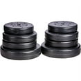 US Weight 100 lb. Traditional Barbell Weight Set with New Upgraded Bar ...