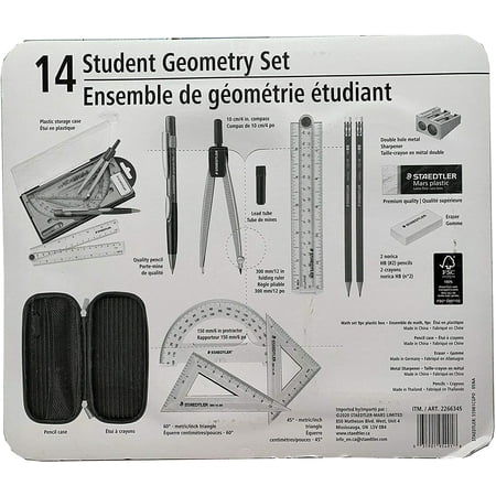 Staedtler Student Geometry Set 14 Piece | Walmart Canada